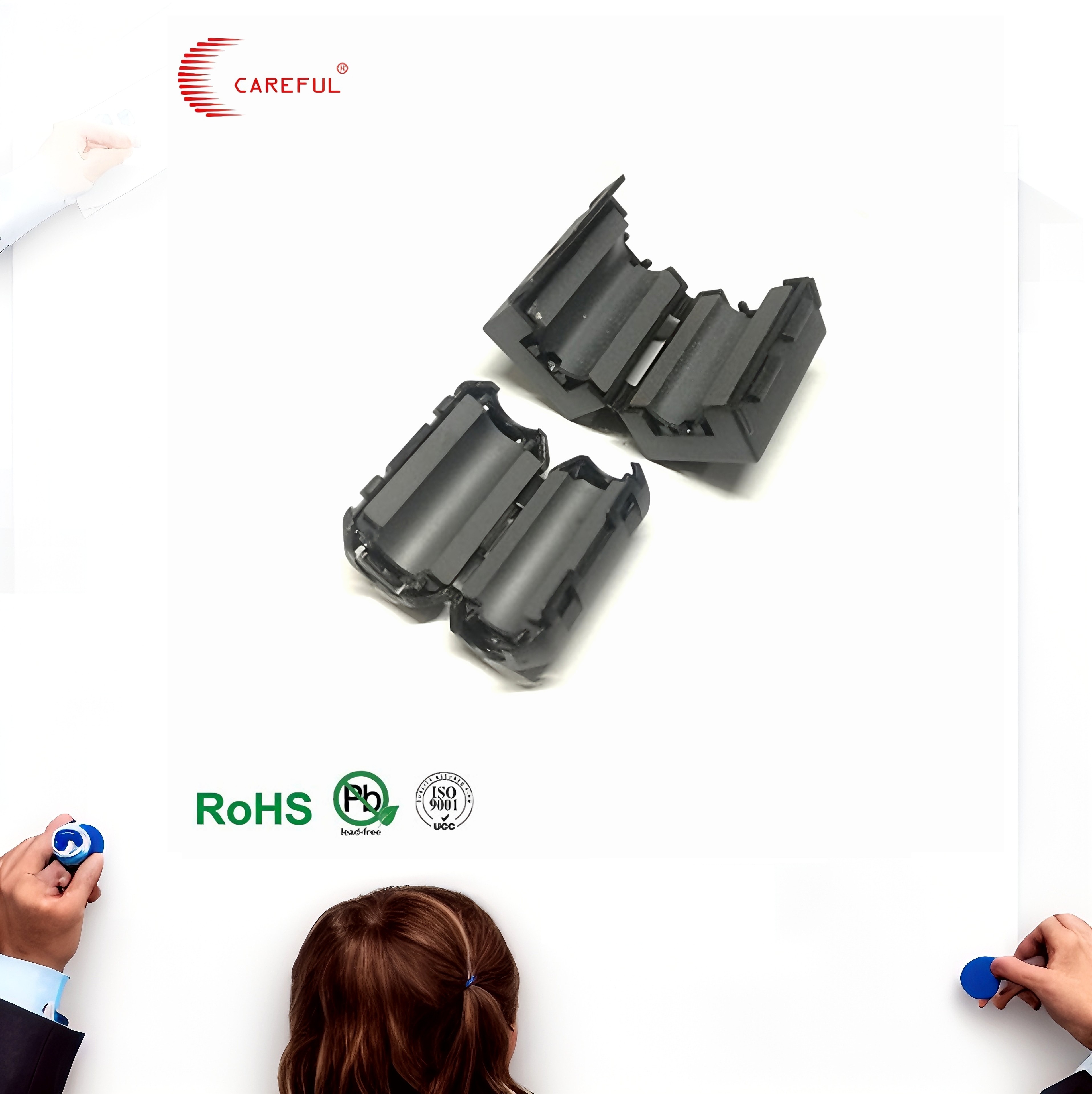 Custom Made SCRC Type Split Ferrite Core Cable Ferrite Core Current ...